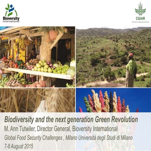 Biodiversity and the next generation Green Revolution | PPTX
