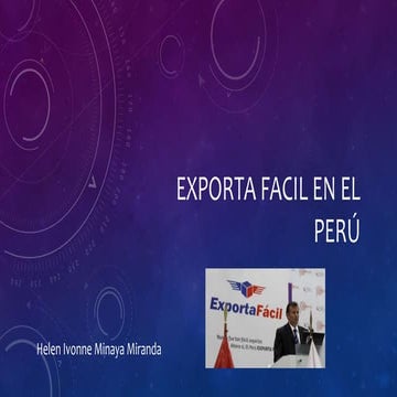 Exporta facil en el perú | PPTX