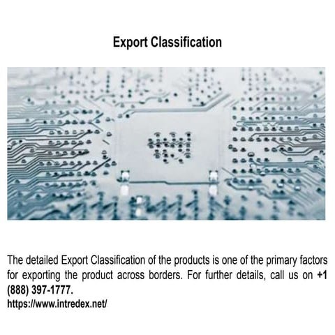 Export classification | PPTX