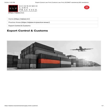 Export Control Law Firm_ Customs Law Firm_ SCOMET assistance_ BIS ...