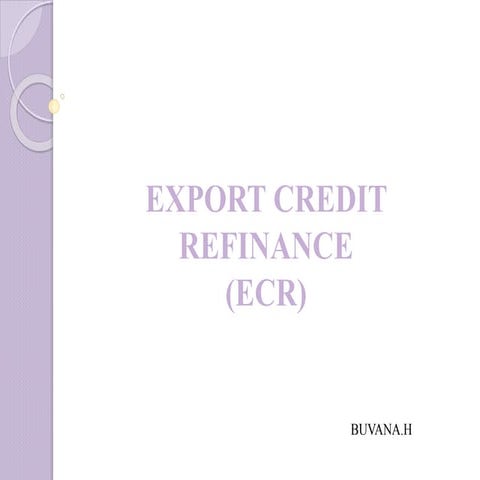 Export credit refinance | PPTX