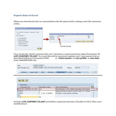 Export data in Excel.docx