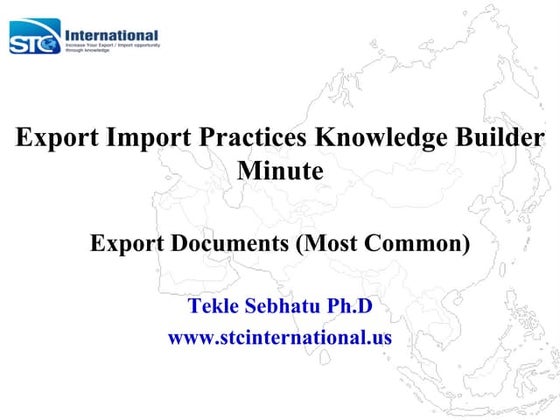 Export Import Learning Resources | PDF | Business | Business and Finance
