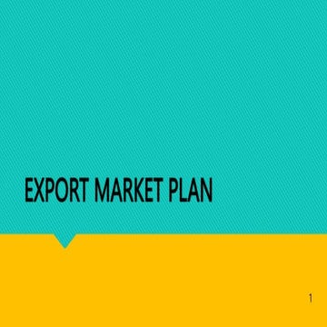 EXPORT MARKET PLAN.pptx