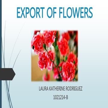 Export of flowers | PPT