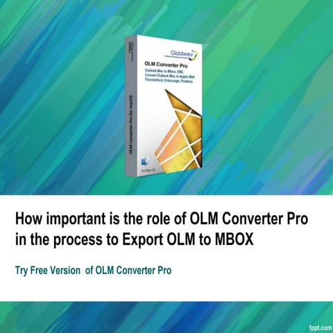 Export OLM to MBOX Manually | PPT