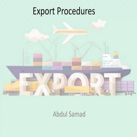 Export procedures | PPT