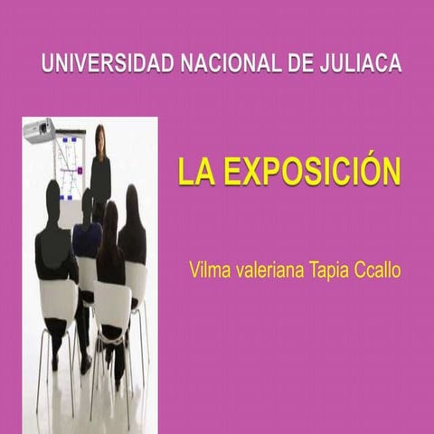 La exposición oral 3 y 4 secundaria | DOC