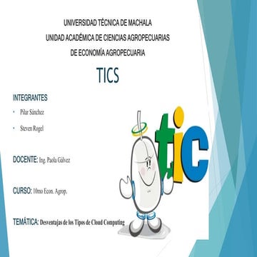 Desventajas Tipos Cloud Computing | PPTX