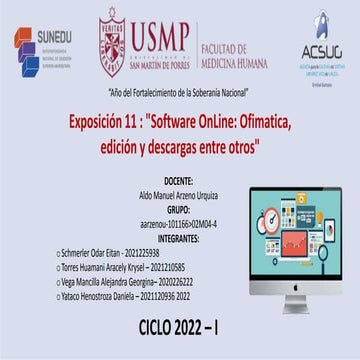 Exposición Seminario- Semana 11 - USMP FMH | PPTX