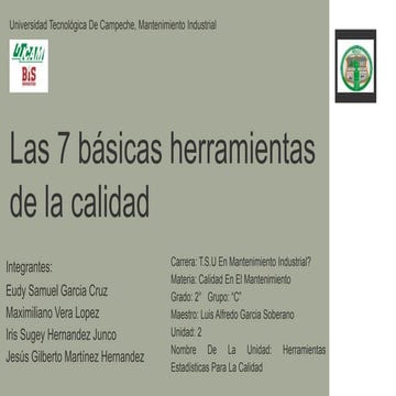 las 7 herramientas basicas de la calidad | PPTX