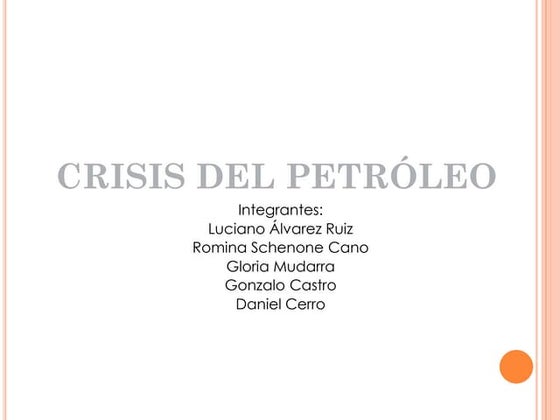 Presentacion la crisis 1973 | PPT