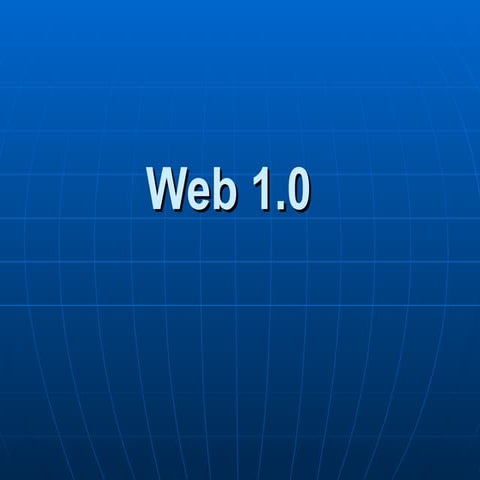 ExposicióN Web 1.0 | PPT