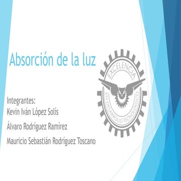 Absorcion de la luz | PPTX