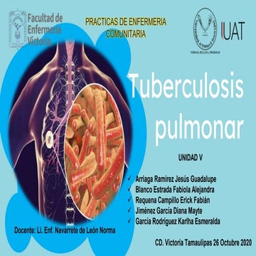 tuberculosis pulmonar | PPTX