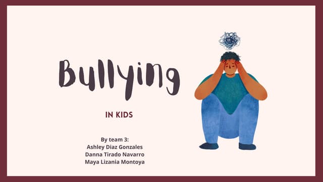 Anti-bullying Presentation #1 | PPTX