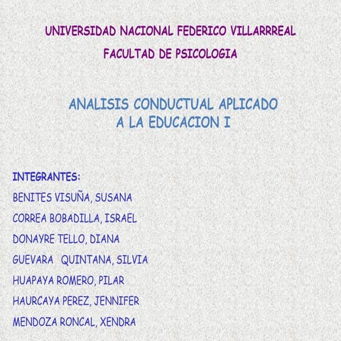 Programa de modificación conductual psicopedagogía | PDF