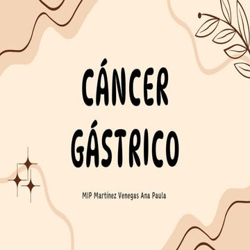 GIST- Tumores del estroma intestinal y estómago | PPTX