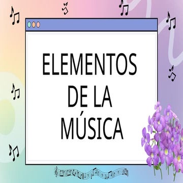exposicion de arte/ elementos de la música. | PPTX