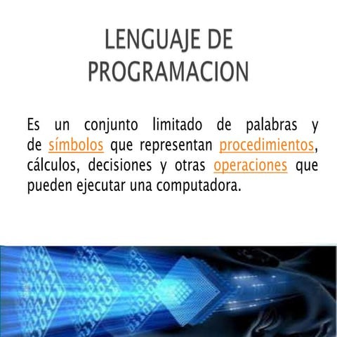 Exposicion de lenguaje de programacion 2015 | PPTX | Programming Languages | Computing