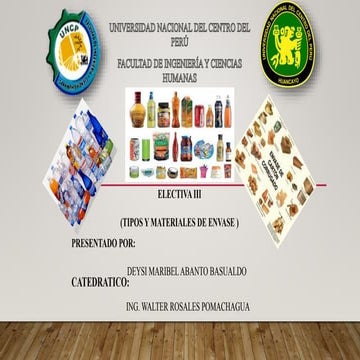 tipos de material de envase | PPTX