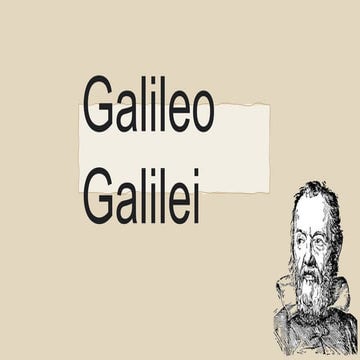 Galileo galilei carlos martín | ODP