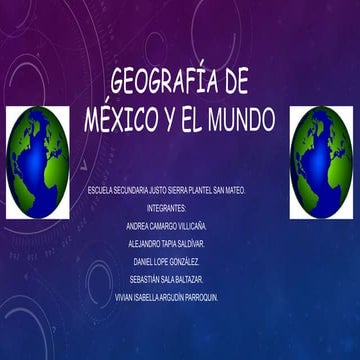 Exposicion geografia | PPTX