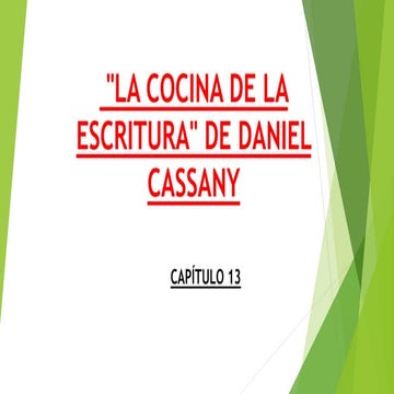 La cocina de la escritura | PPTX