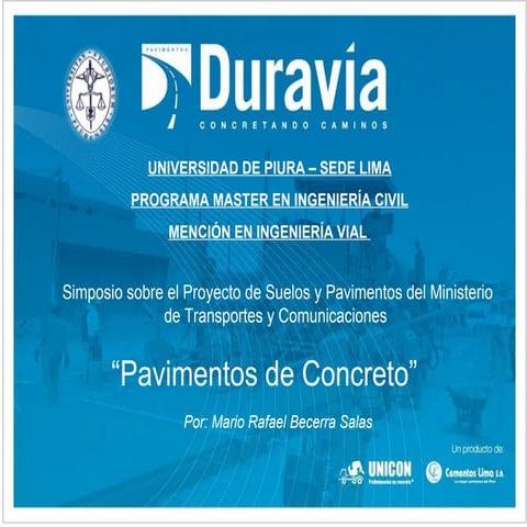 Exposicion Mario Becerra Manual Suelos y Pavimentos | PPT