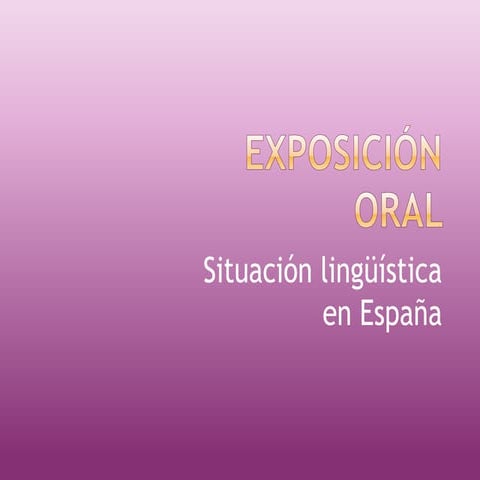Exposicion oral | PPT
