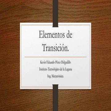 Elementos de transicion | PPTX