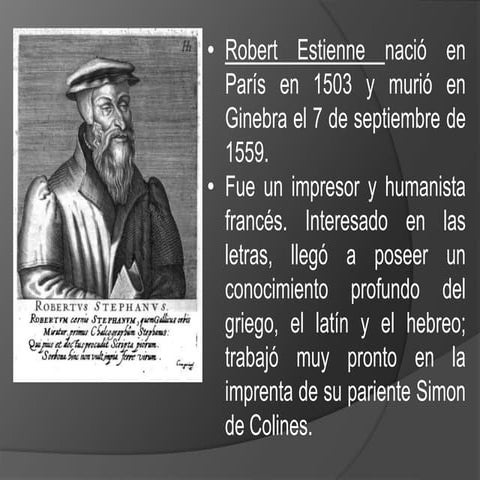 Robert Estienne | PPTX