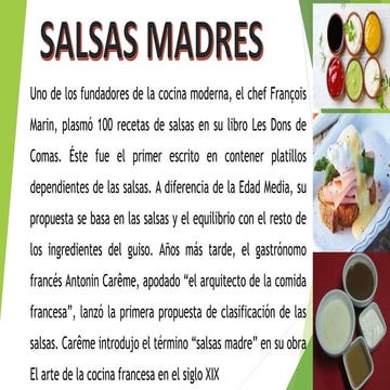Exposicion salsas madres | PPTX