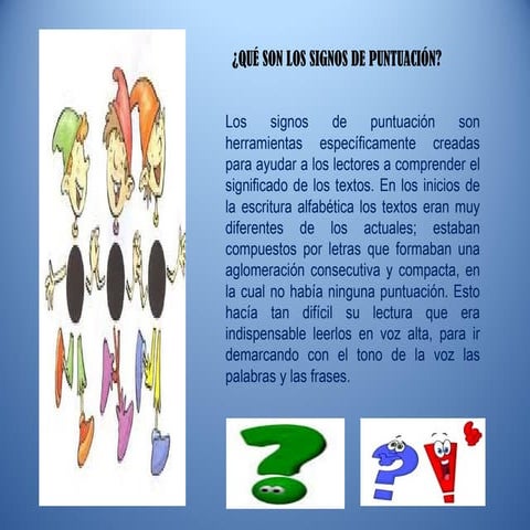 Exposicion signos de puntuación | PPT