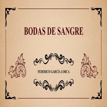 BODAS DE SANGRE | PPTX