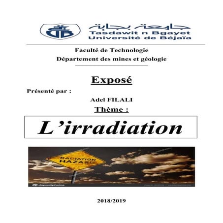 L'irradiation | PDF
