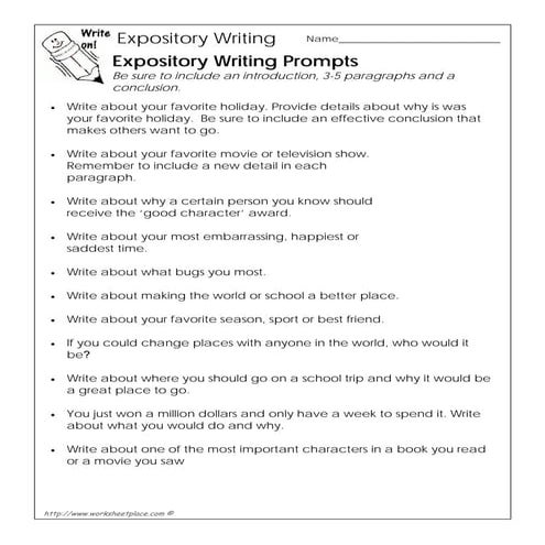 Expository writing-prompts | PDF