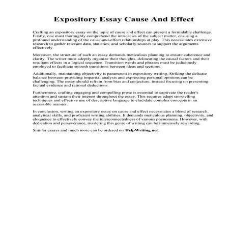 Expository Essay Cause And Effect.pdf