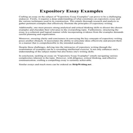 Expository Essay Examples | PDF | Home Security | Home & Garden