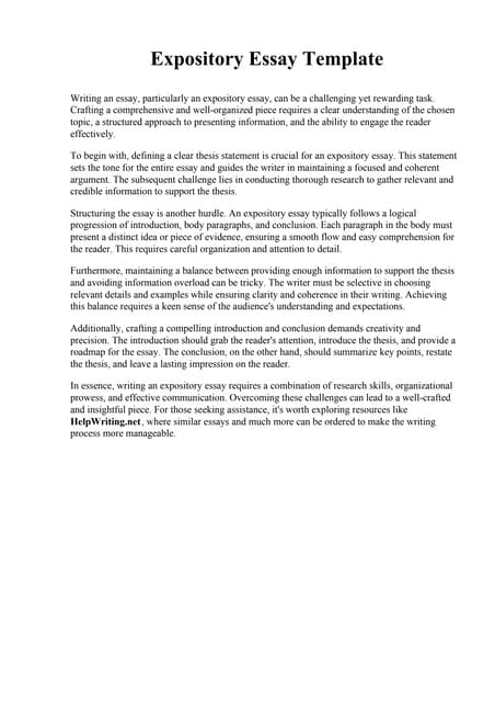 An Example Of Expository Essay.pdf