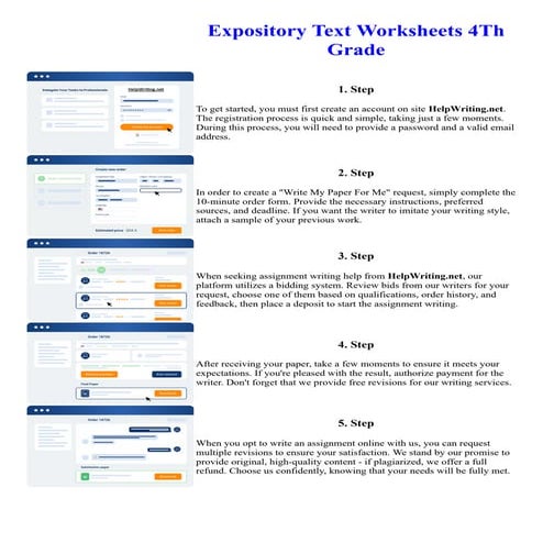 Expository Text Worksheets 4Th Grade | PDF