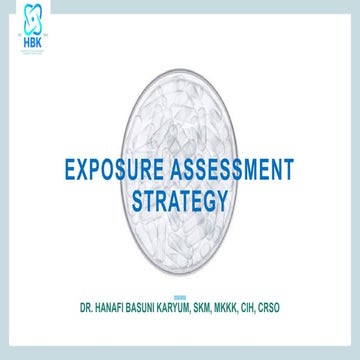 How to conduct Exposure Assessment Strategy in the Workplace | PPTX