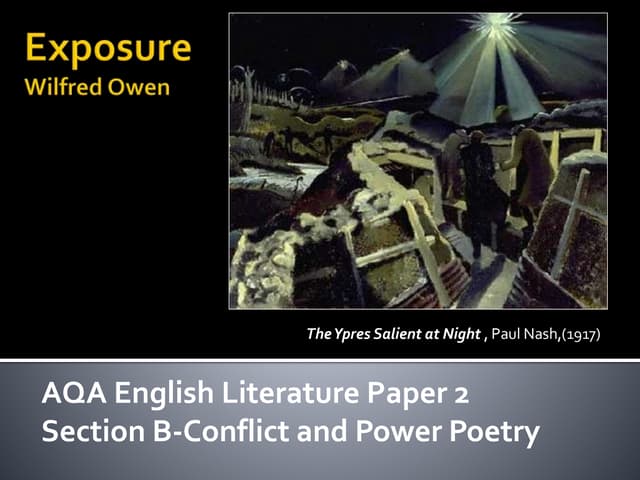 English exposure poem | PPT