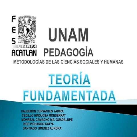 TEORÍA FUNDAMENTADA | PPTX