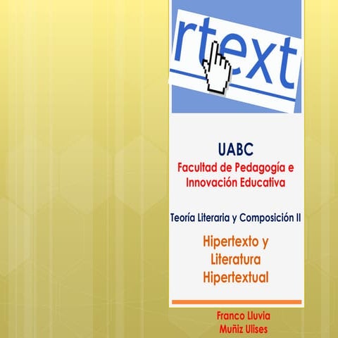 Teoría Literaria y Composición | PPTX