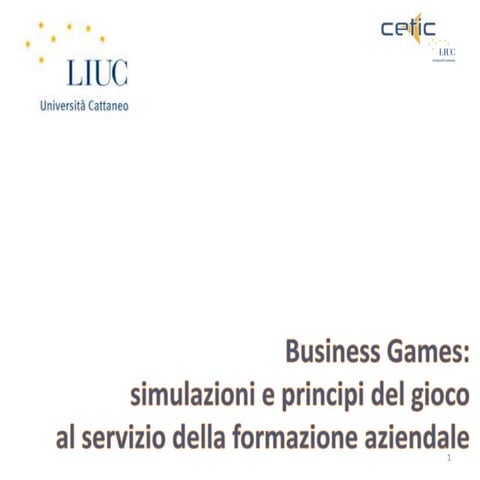 Business game | PDF