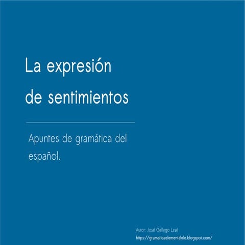 Expresion de sentimientos | PDF