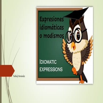Expresiones idiomáticas/ Idiomatic expressions | PDF