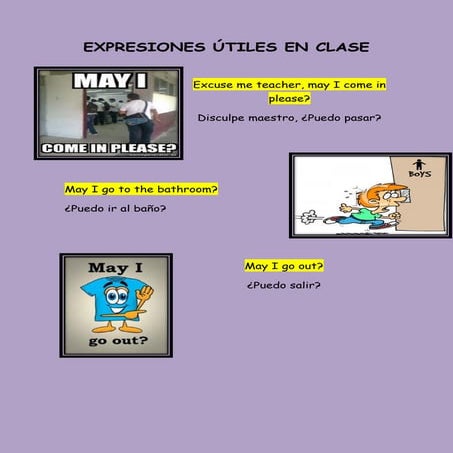 Expresiones útiles en clase | PDF