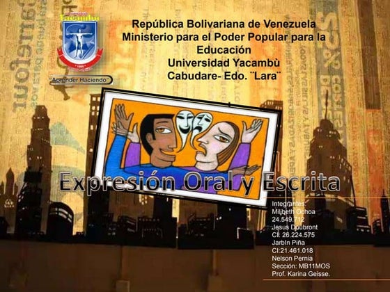 Expresion oral y escrita karla cortez | PPT